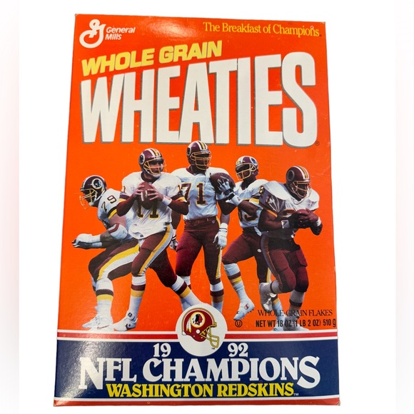 Wheaties | Other | Collectible Redskins 992 Super Bowl Wheaties Cereal ...